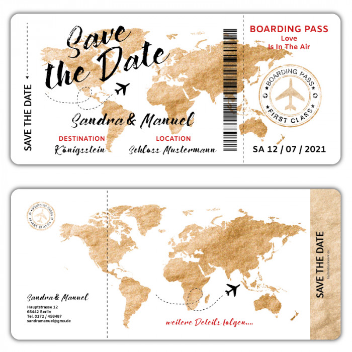 Save The Date Boarding Pass Template Free Templates 2 Resume Examples 